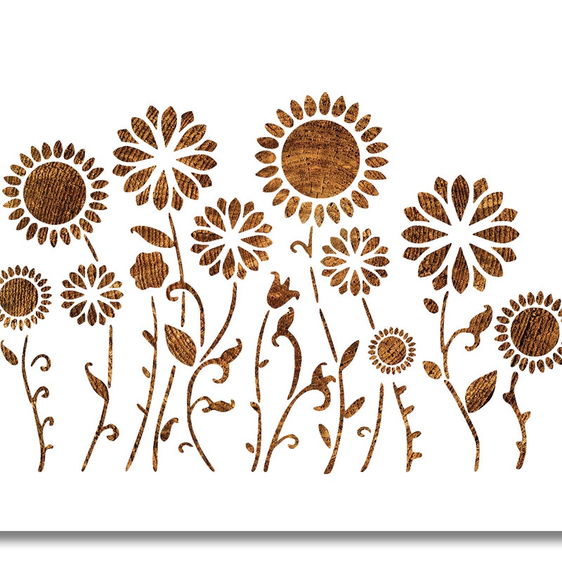 Giant Sunflower Stencil - Etsy