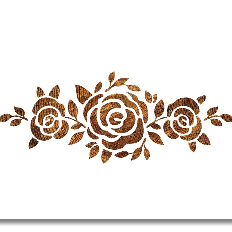 Rose Stencil - Etsy
