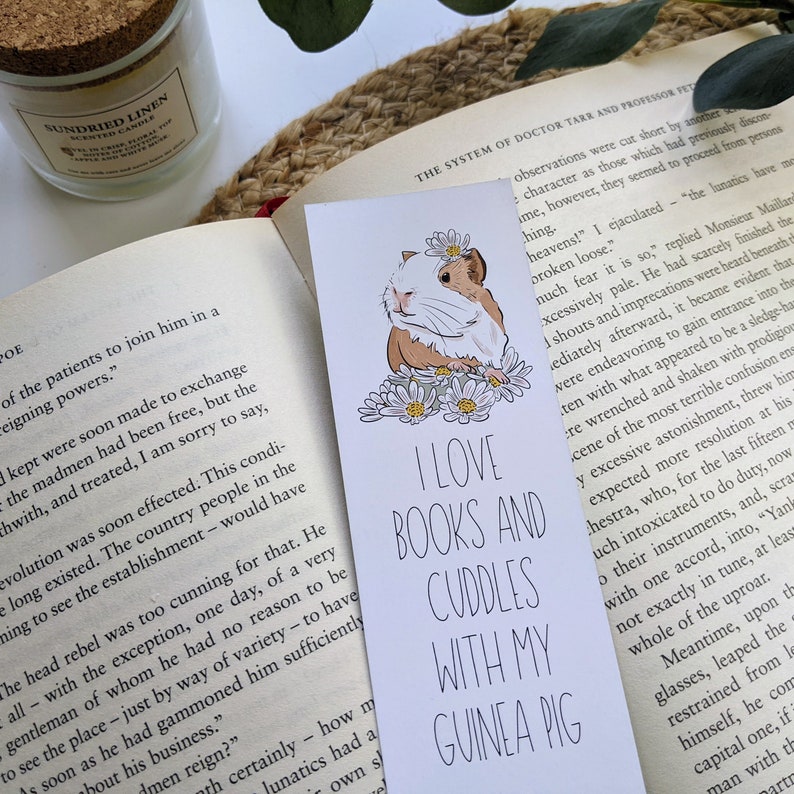 Guinea Pig Bookmark - Great Gift for Book Lover! - Etsy