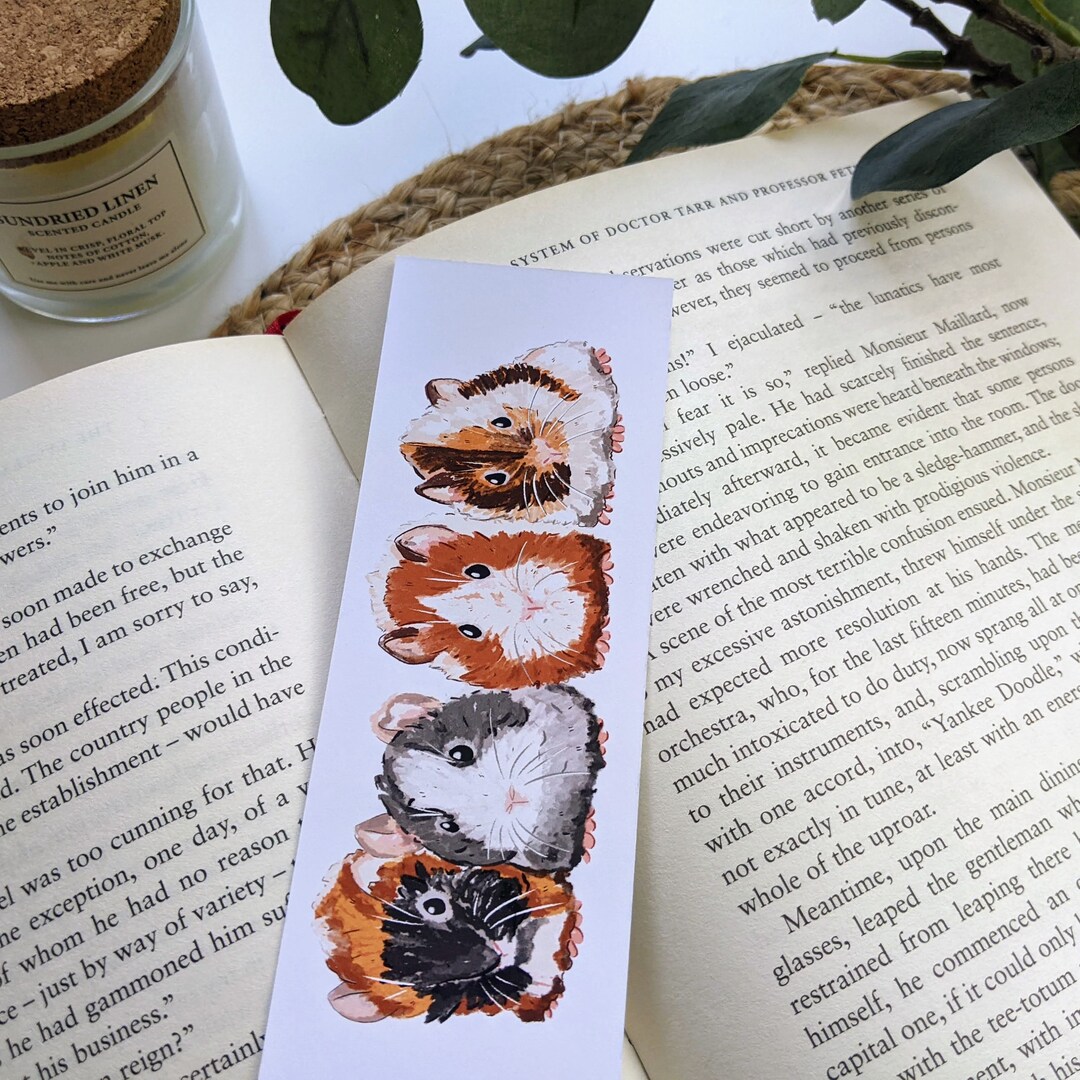 Guinea Pig Bookmark - Great Gift for Book Lover! - Etsy UK