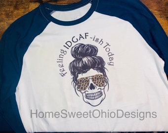 IDGAF Skull Svg/digital Download, Skeletons, From the Bottom of My ...