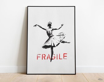 Banksy Ballerina | Etsy