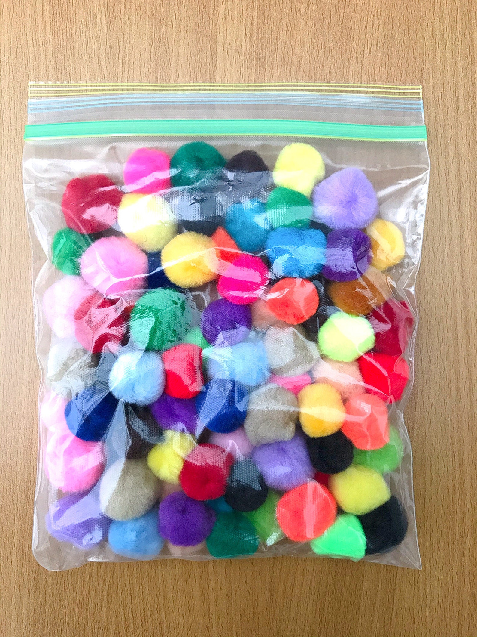 A Pom-pom Color Sorting Sensory Activity for Young Children, Small ...