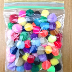 A Pom-pom Color Sorting Sensory Activity for Young Children, Small ...