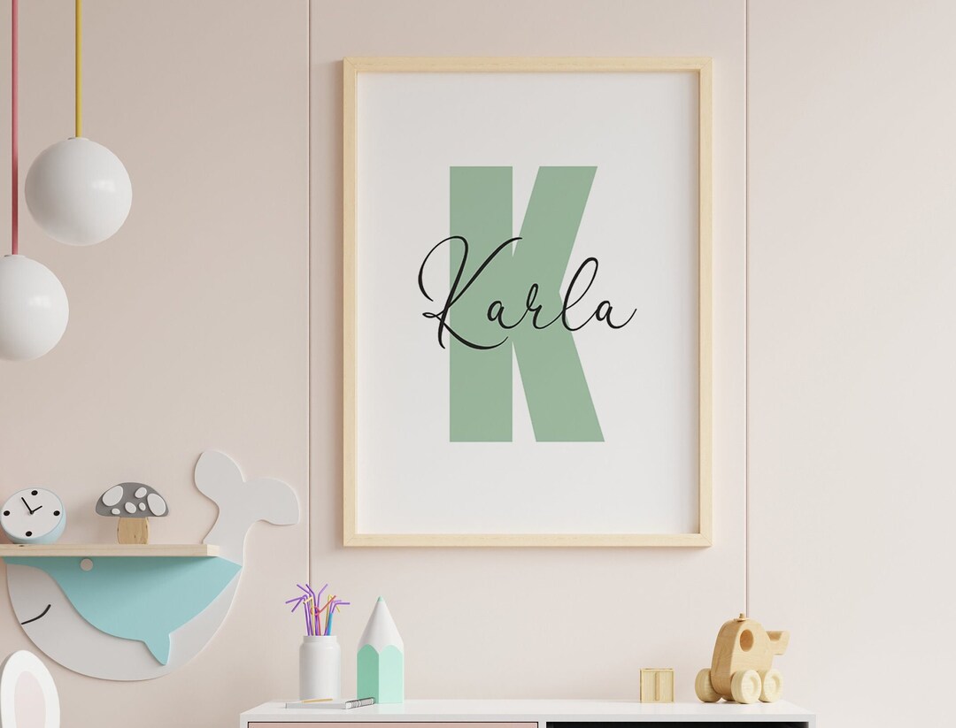 Personalized Children's Room Posters, Gifts for Children, Letter ...
