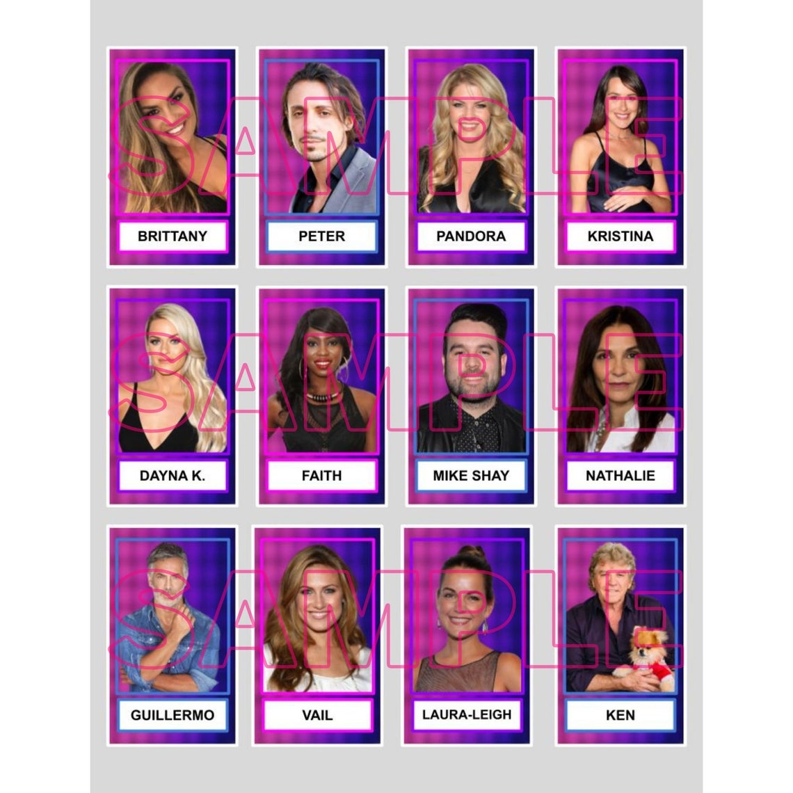 Vanderpump Rules guess Who Printable Fun Party Game for Adults Unique ...