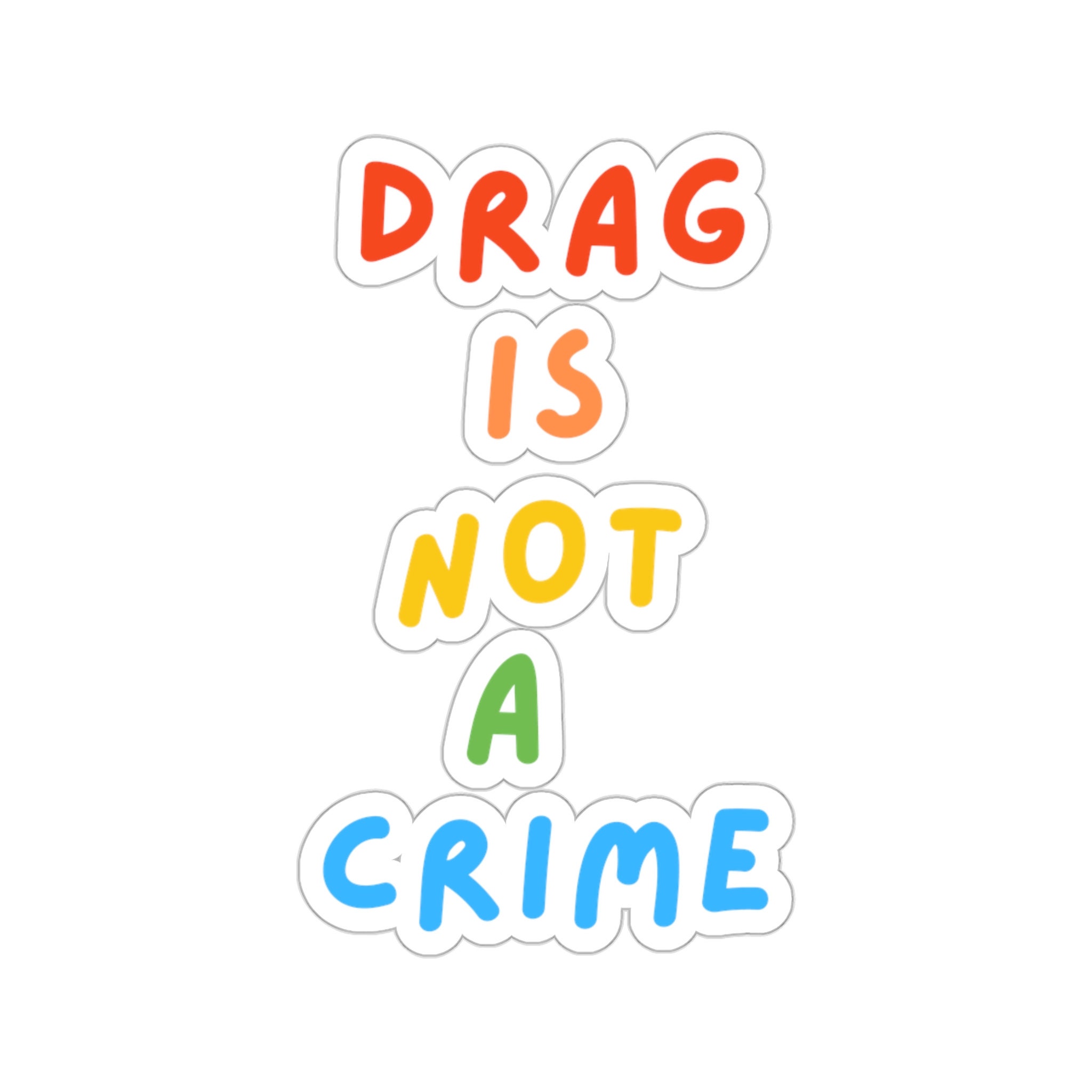 Drag is Not a Crime Sticker Protect Trans Rights Human Rights - Etsy
