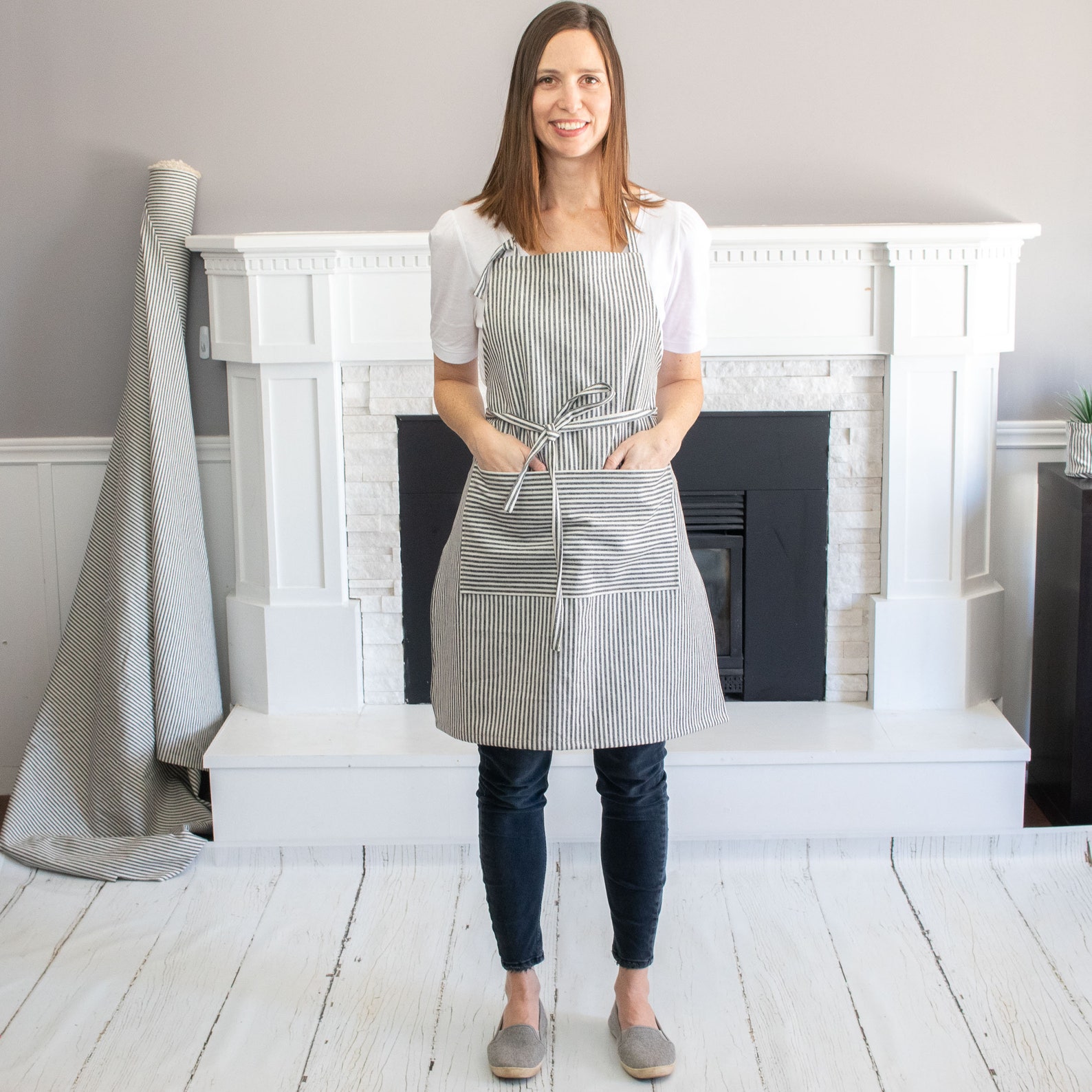 Eco-friendly Classic Kitchen Apron | Made in Canada | Hemp & Certified ...