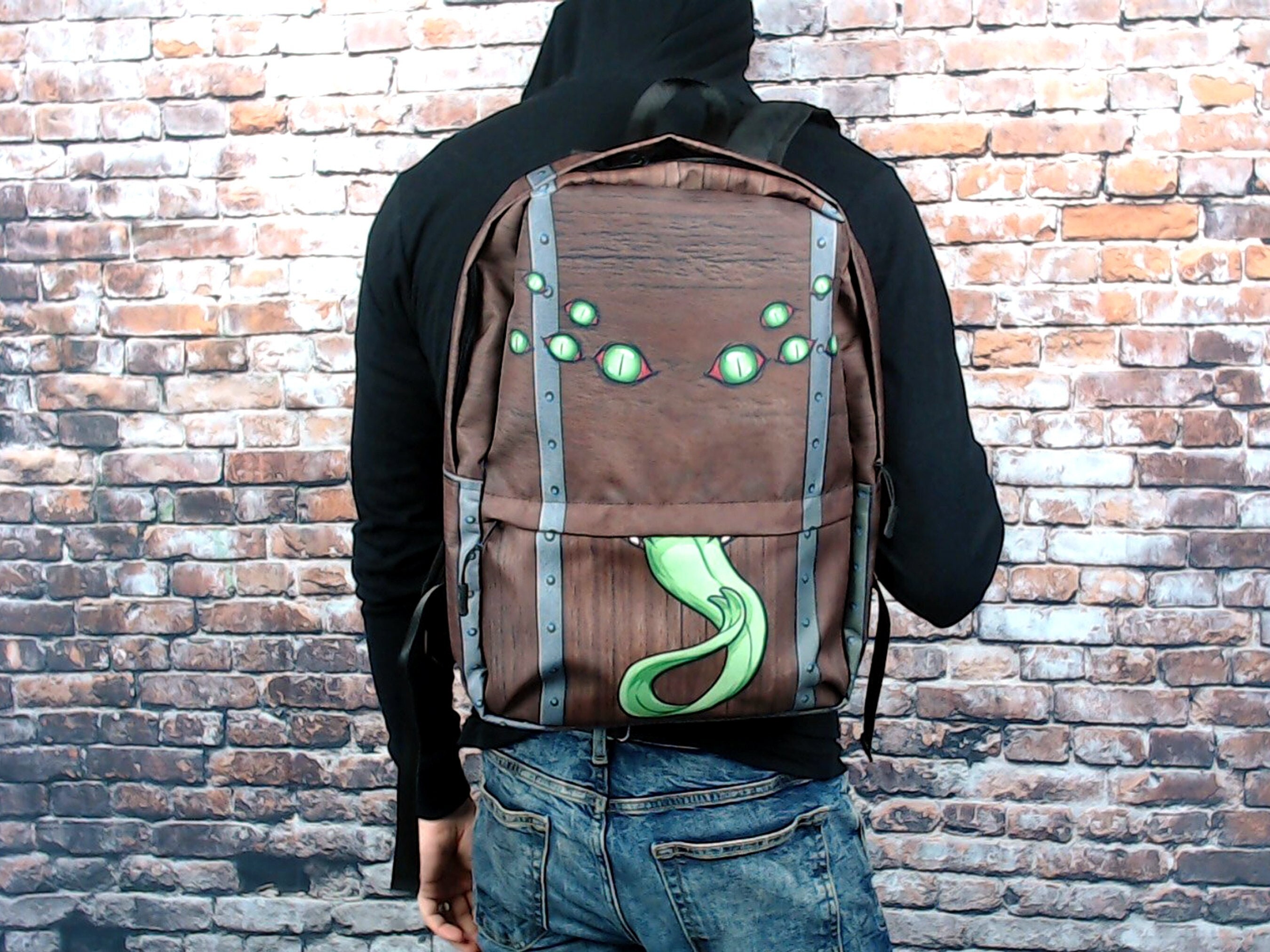Dnd Backpack Mimic Bag - Etsy