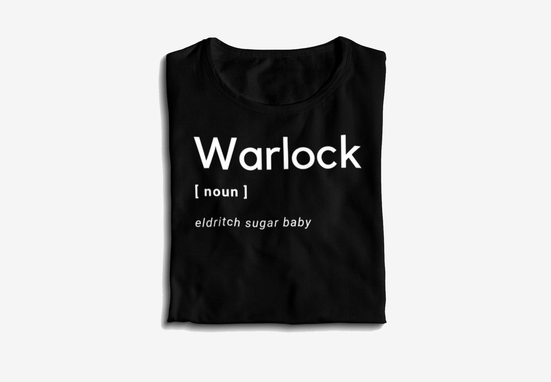 Dnd Shirt, Warlock Class Definition - Etsy