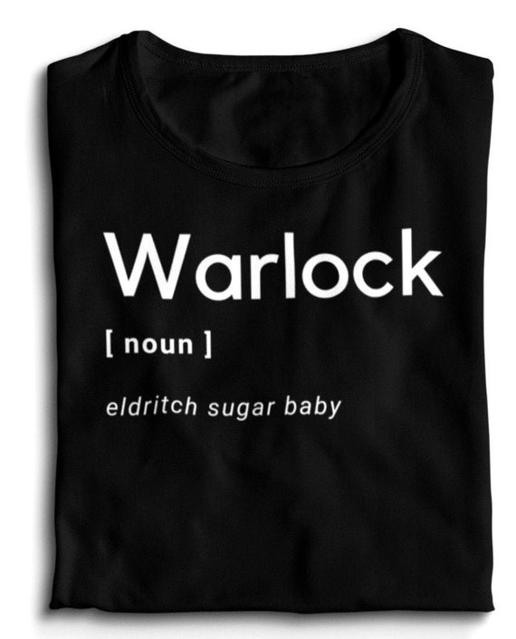 DnD Shirt Warlock Class Definition | Etsy