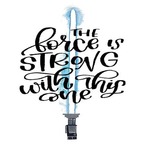 The Force is Strong With This One Svg - Etsy