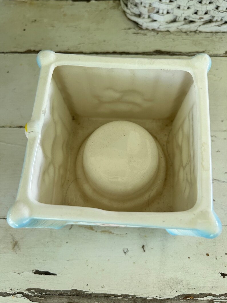 Vintage Rubens Baby Block Planter in Excellent Condition - Etsy