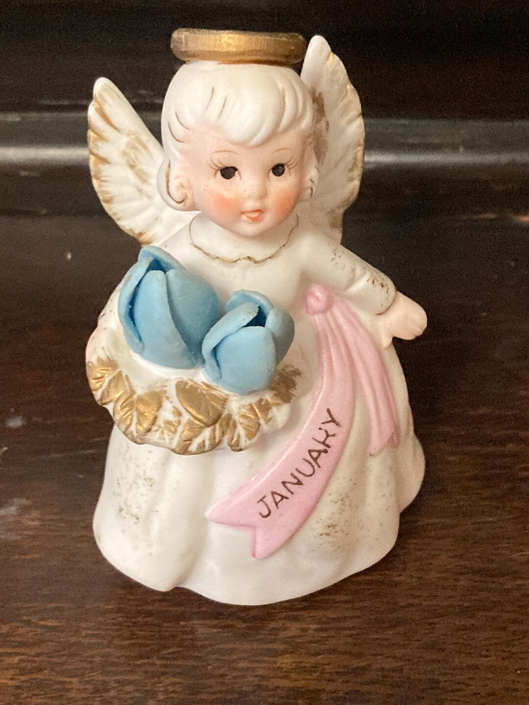 1950s Lefton January Angel of the Month With Original Sticker - Etsy