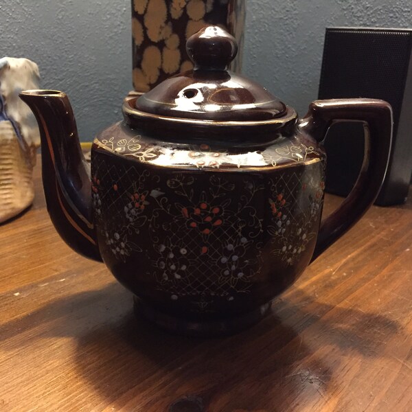 Brown Teapot - Etsy
