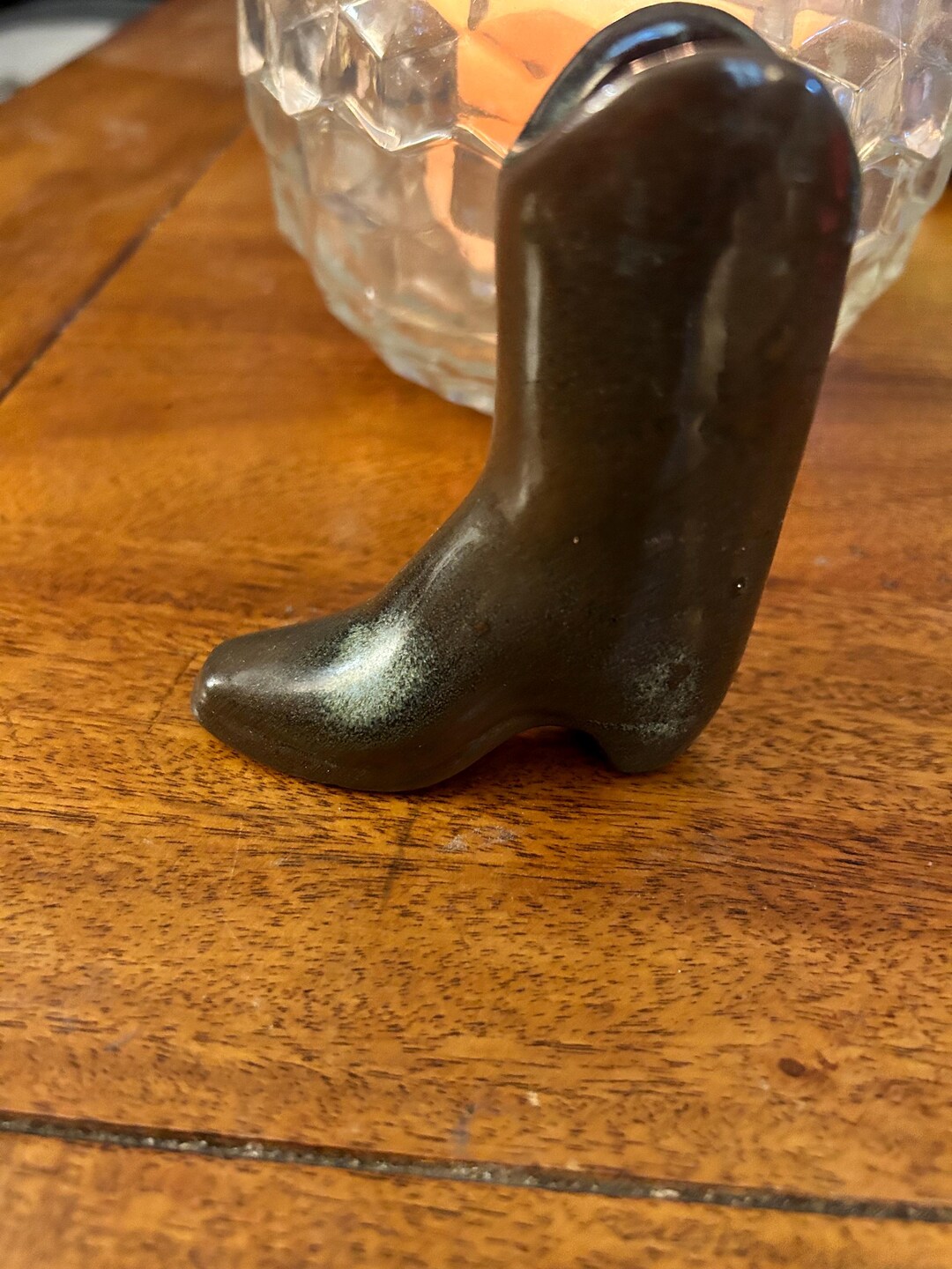 Frankoma Pottery Cowboy Boot Match or Toothpick Holder in Excellent ...