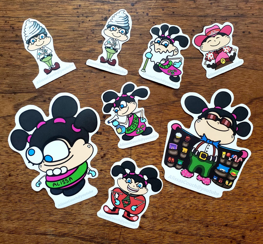 Alissa Sticker Pack 1 Hand Cut (set of 8) - Etsy