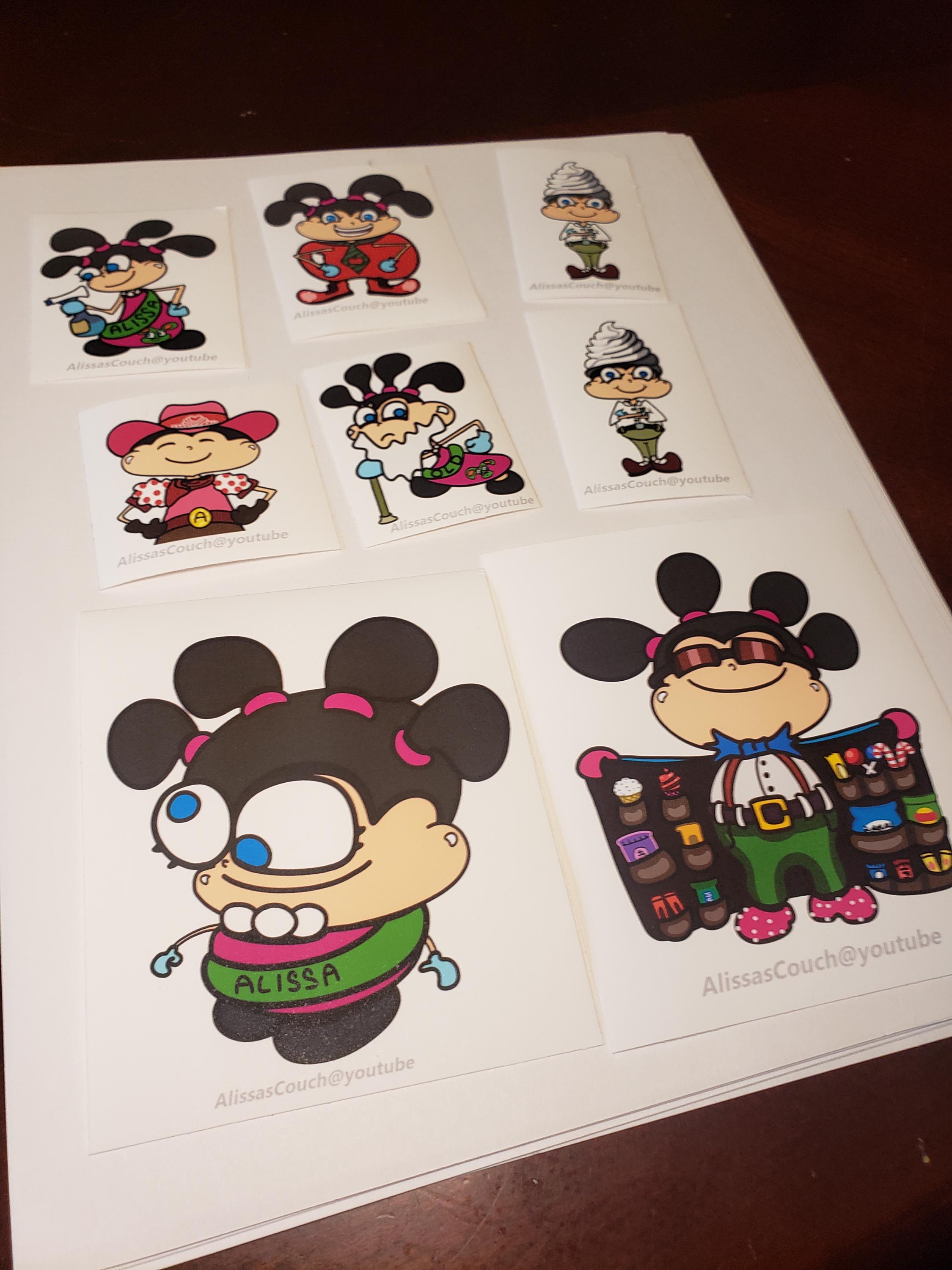 Alissa's Couch Sticker Pack 2 Square (set of 8) - Etsy