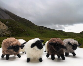 Grey Sheep Wool Needle Felted | Etsy