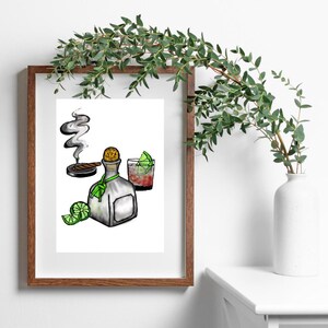 Tequila Canvas/ Line Drawing Transfer/ Paint Party/ Sip and Paint ...