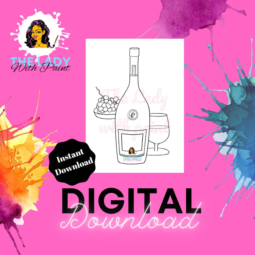 Remy Pre-drawn Canvas Stencil/ Outline / Paint Parties/ Printable/ Pre ...