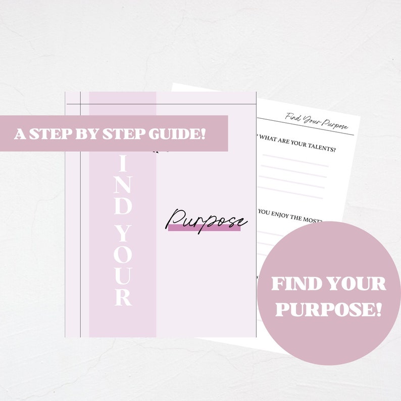 Find Your Purpose - Worksheet | Find Your Passion | Workbook ...