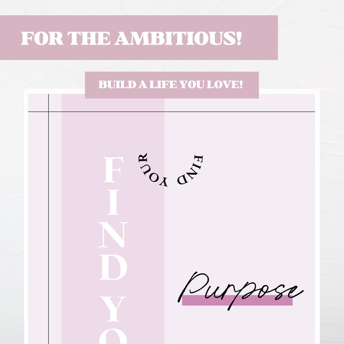 Find Your Purpose Worksheet Find Your Passion Workbook Printable for ...