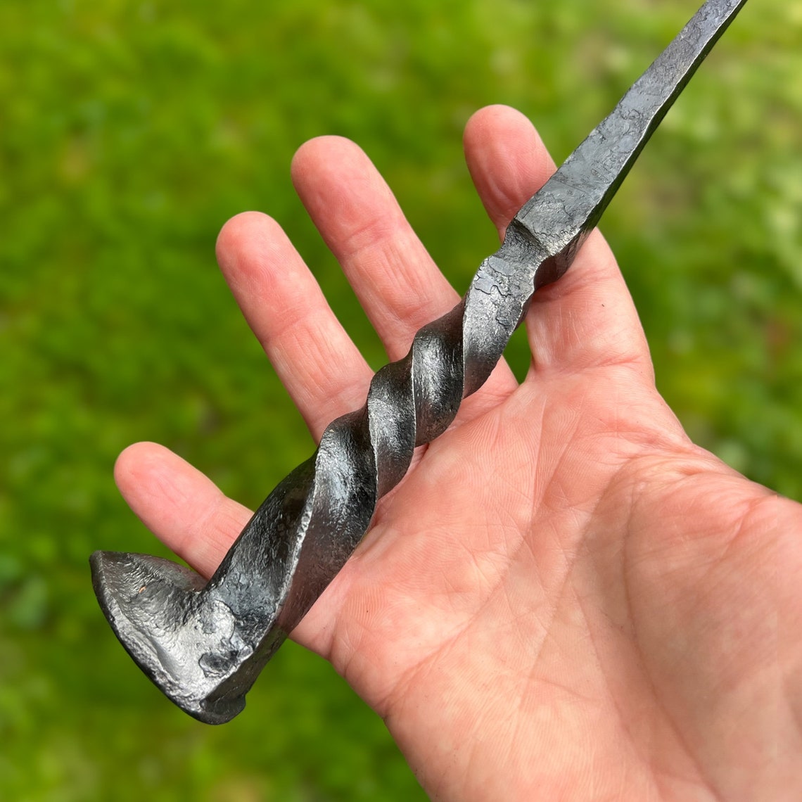 Meat Flipper - Rail Road Spike - Etsy