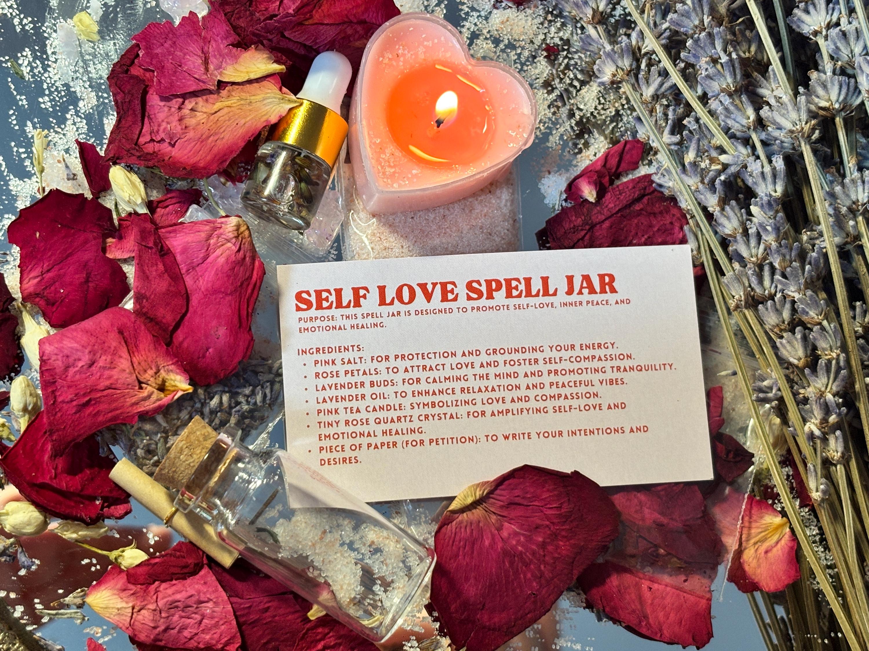 Self Love Spell Jar Kit - Embrace Self-care & Confidence | Original ...