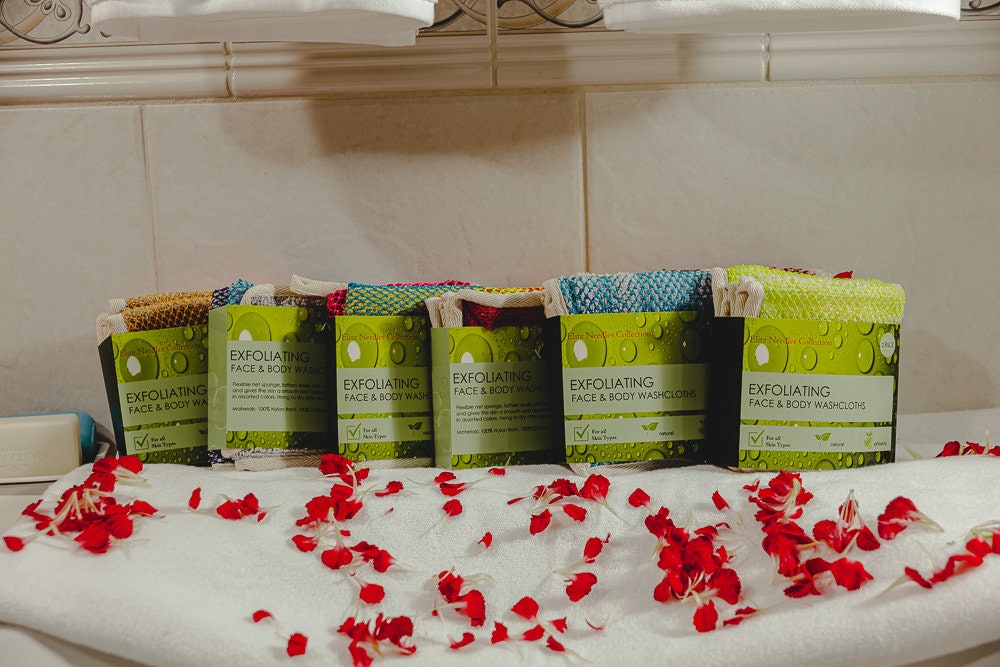 Exfoliating Face and Body Wash Cloths - Etsy