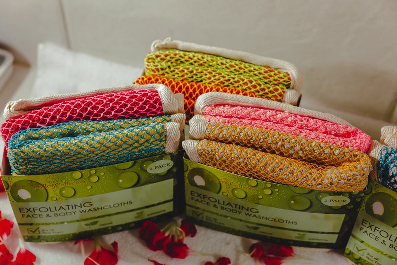 Exfoliating Face and Body Wash Cloths - Etsy