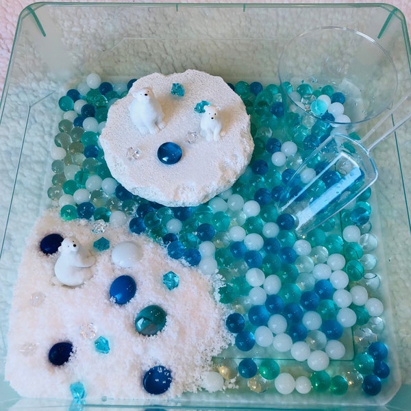 Snow Sensory Bin - Etsy