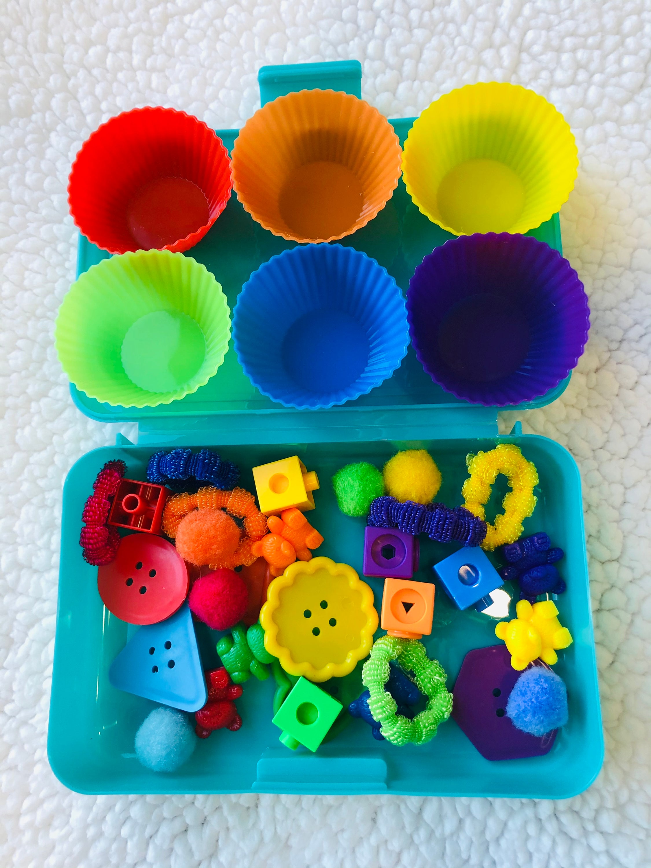 Rainbow Color Sorting Activity Sensory Play Color - Etsy
