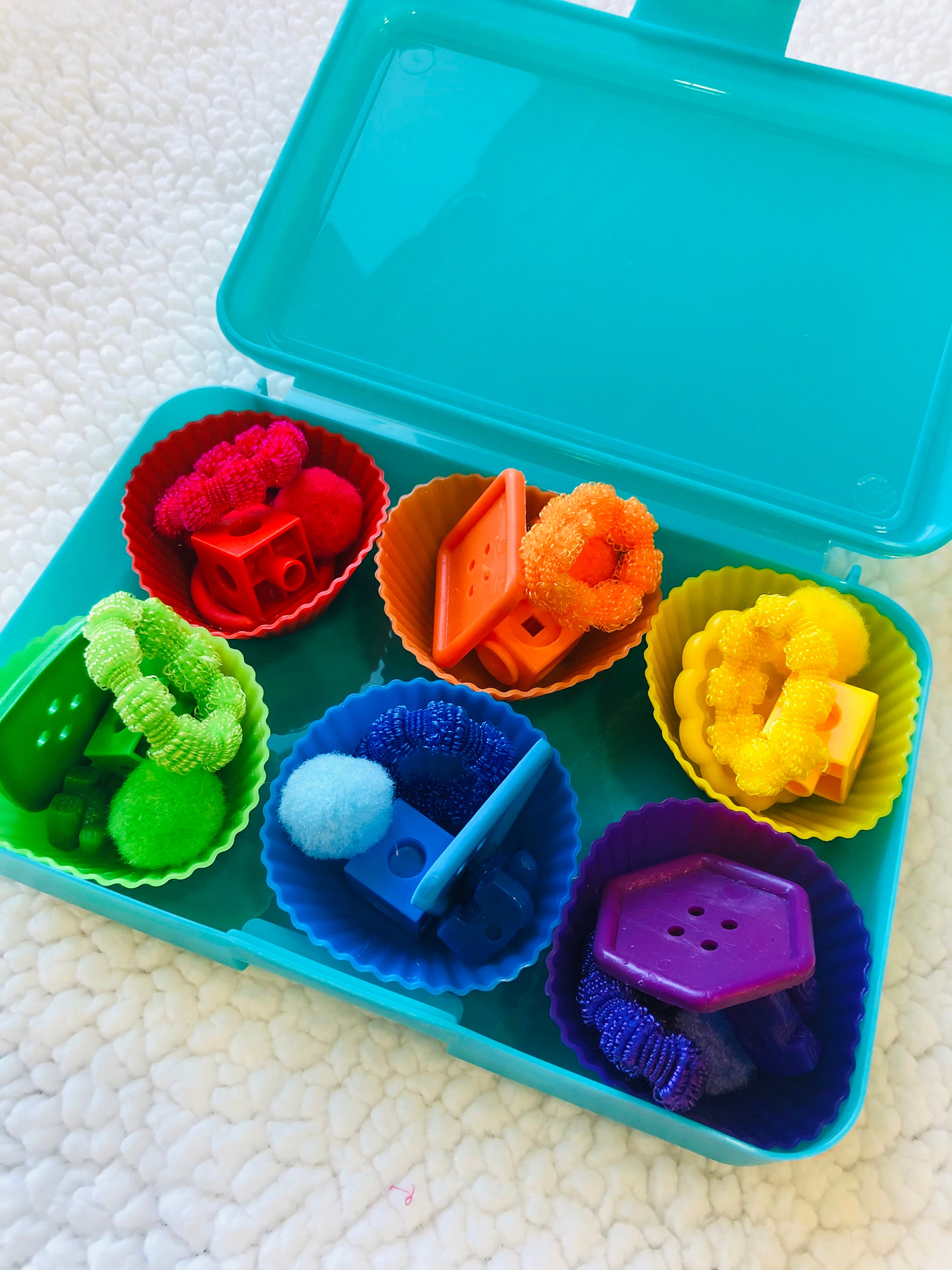 Rainbow Color Sorting Activity Sensory Play Color - Etsy