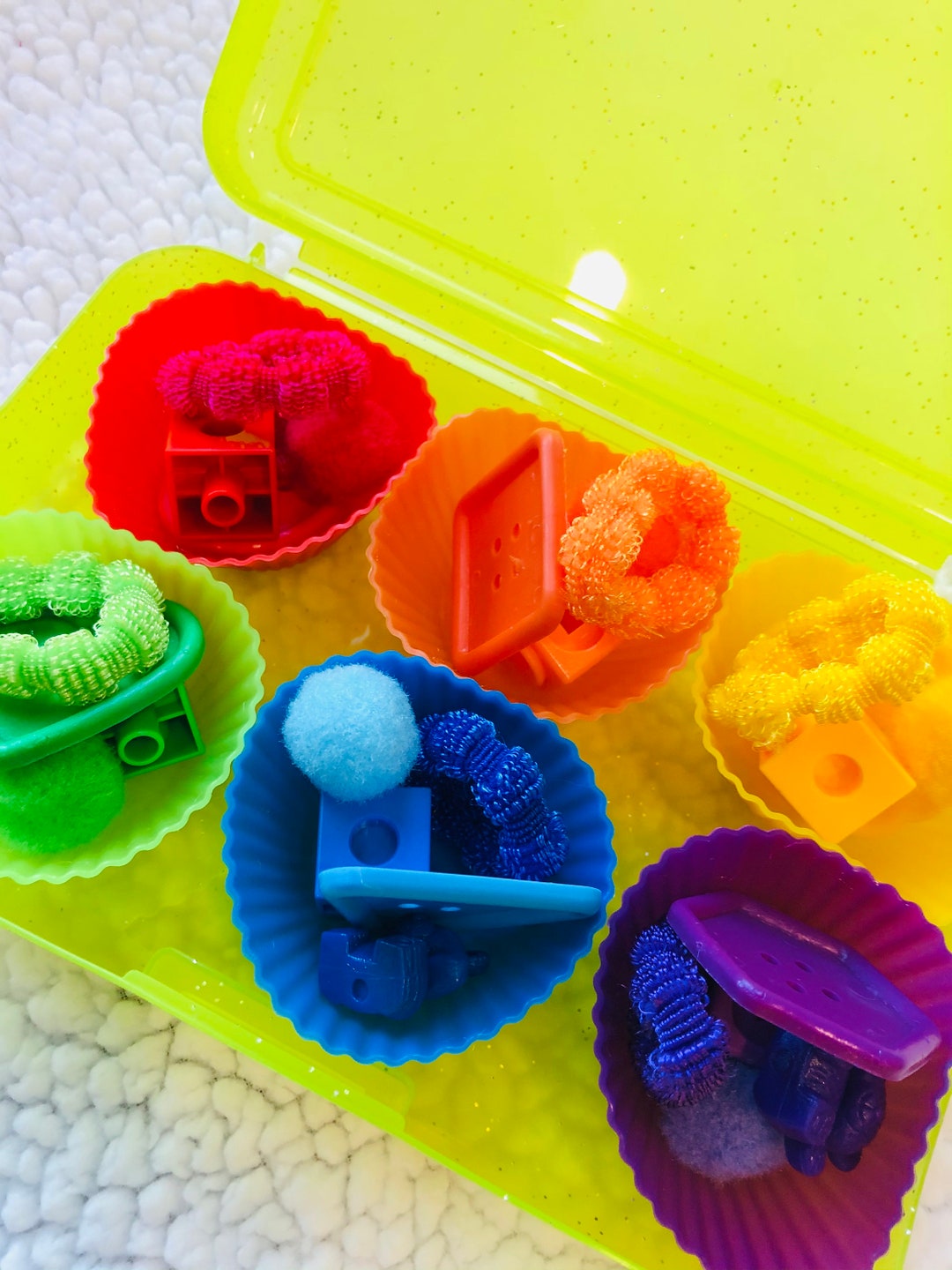 Rainbow Color Sorting Activity Sensory Play Color - Etsy