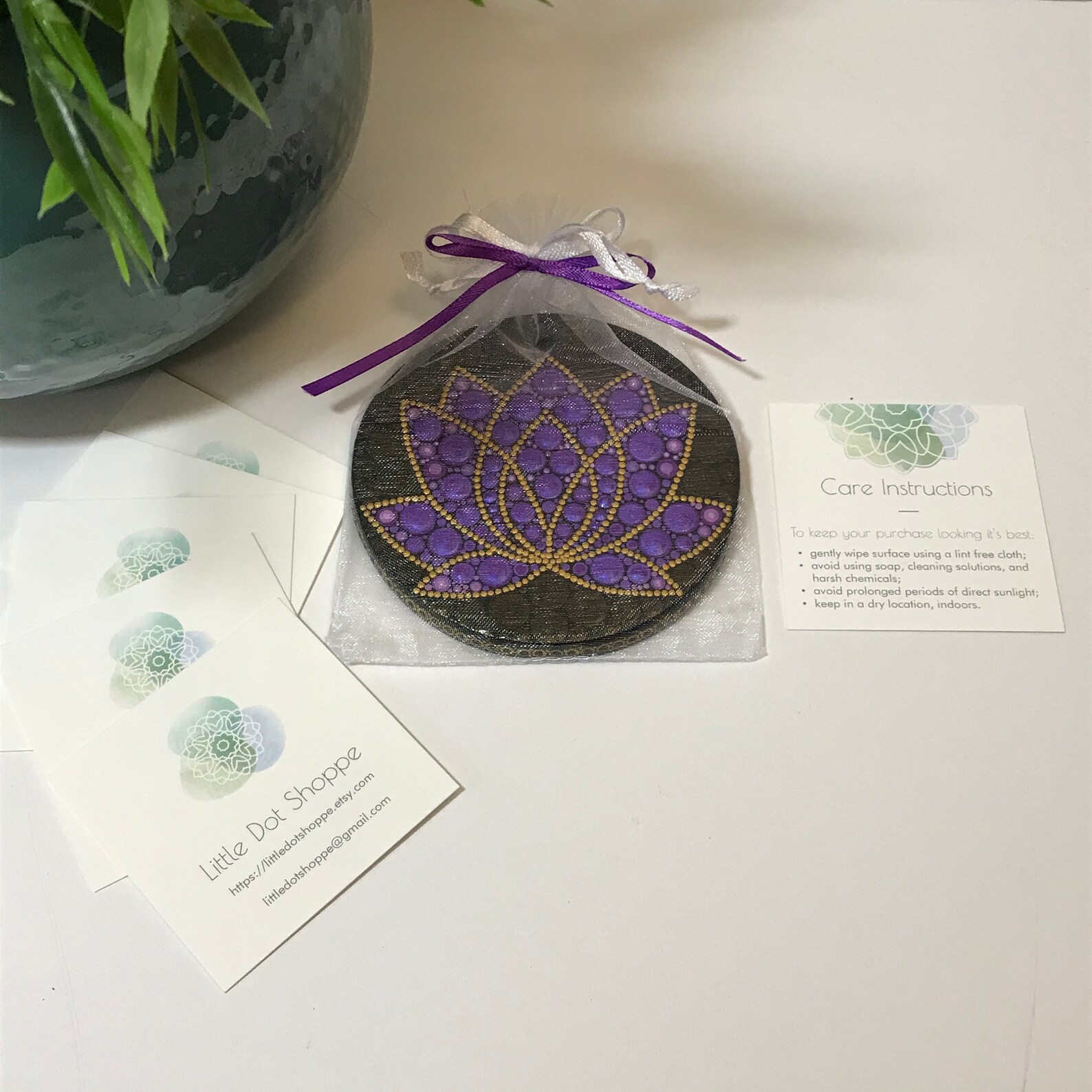 Hand Painted Natural Acorns Dot Art Mandala Acorn - Etsy