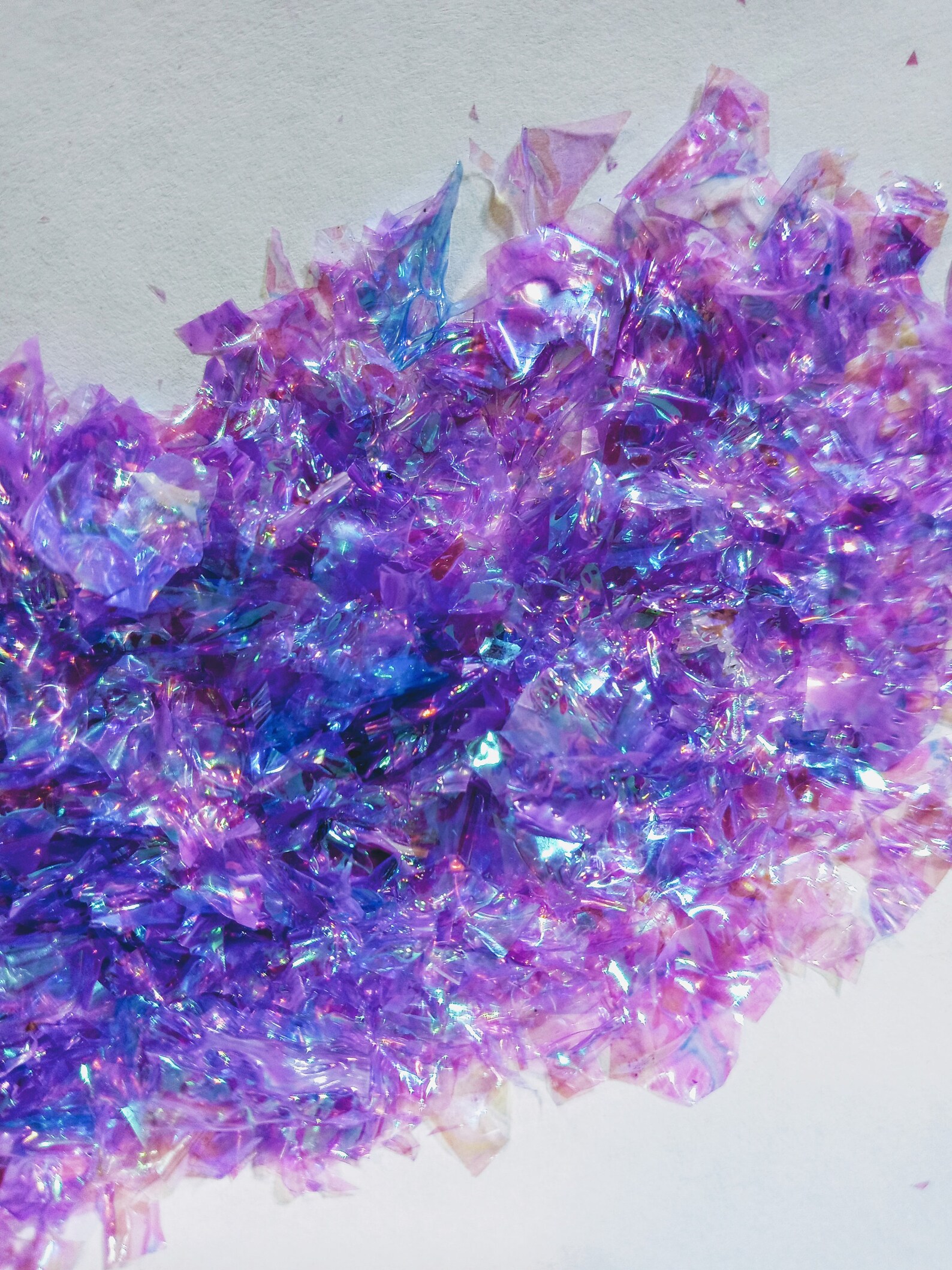 ULTRAVIOLET Purple Iridescent Flakes With Neon Blue | Etsy