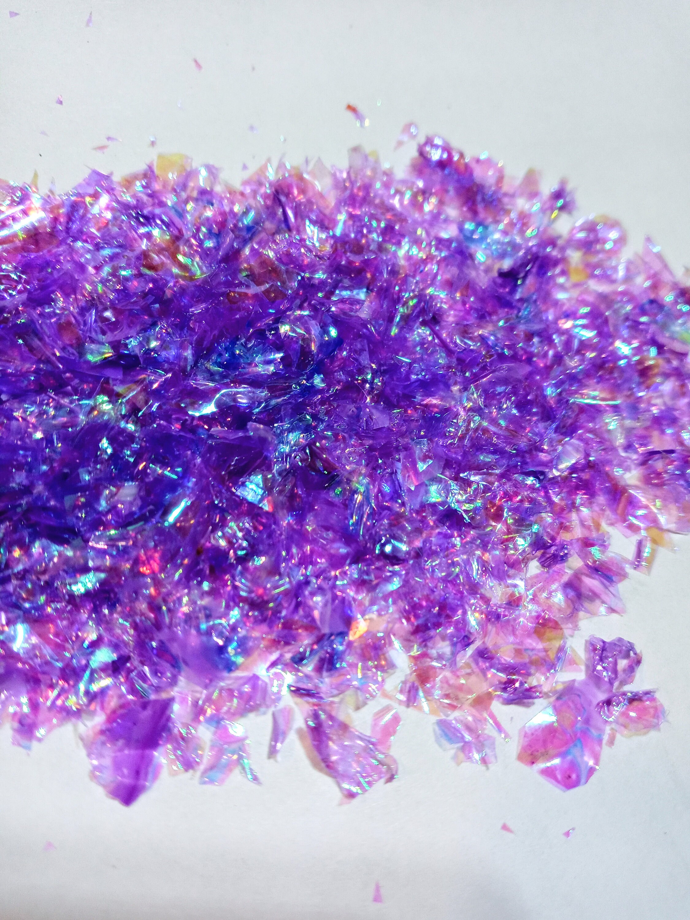 ULTRAVIOLET Purple Iridescent Flakes With Neon Blue | Etsy UK