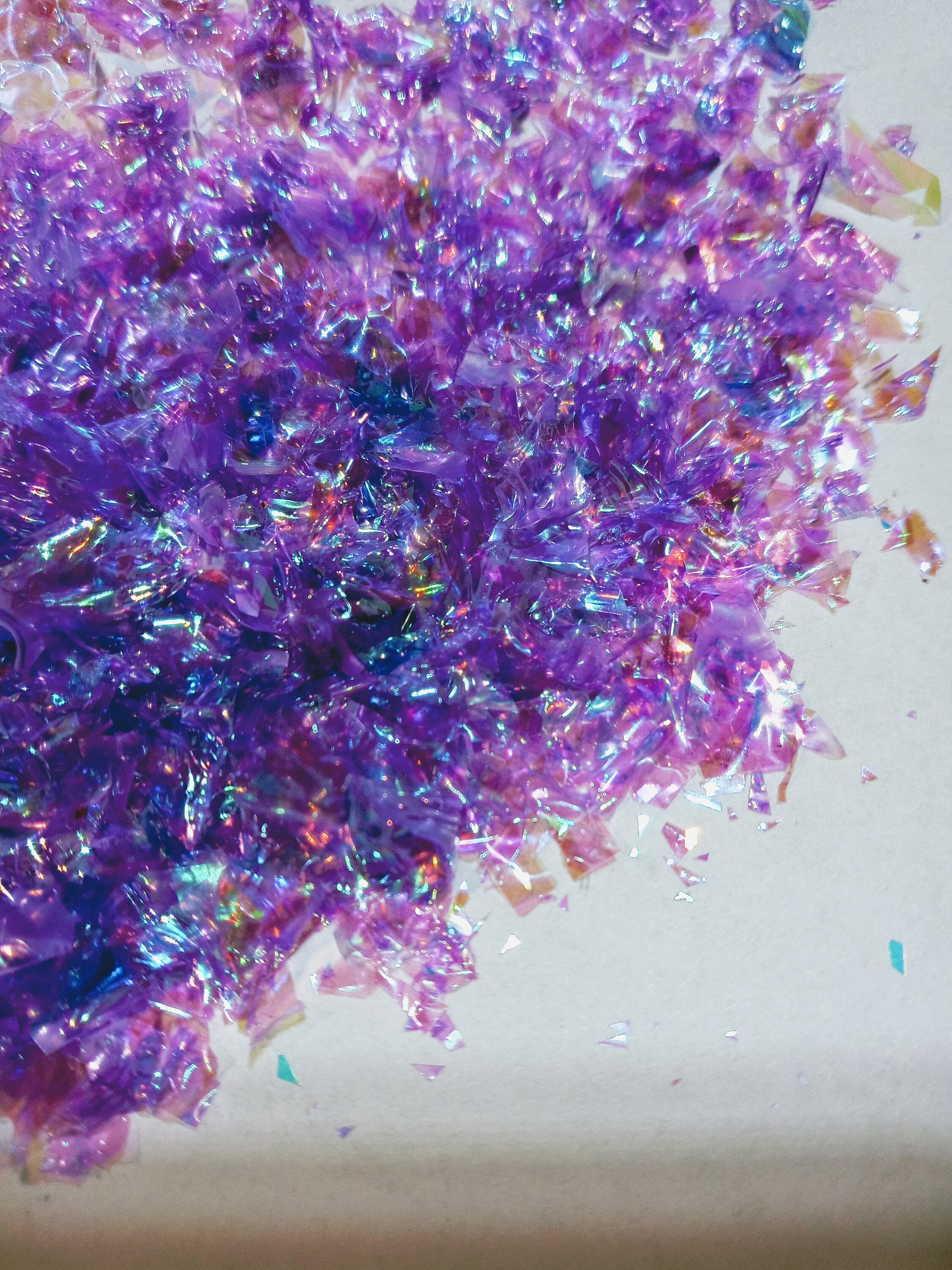 ULTRAVIOLET Purple Iridescent Flakes With Neon Blue | Etsy