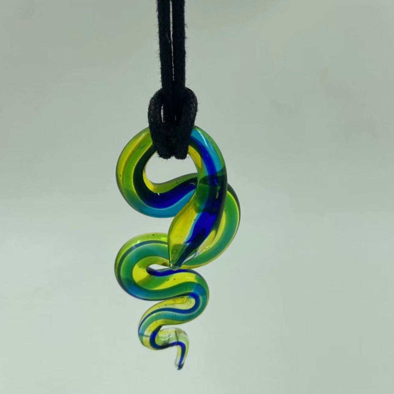 Serpent Glass Pendant - Etsy UK