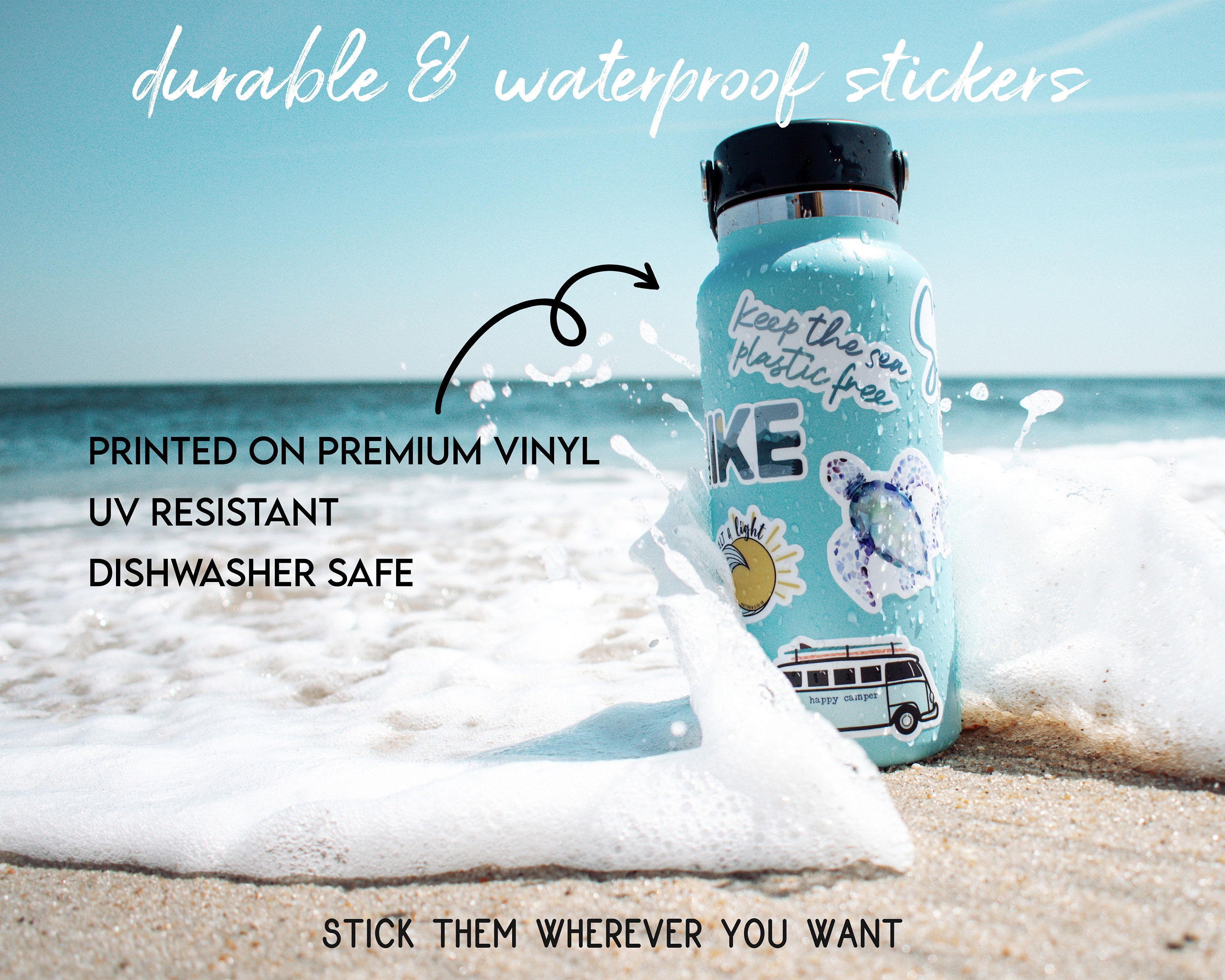 Happy Campers Airstream Vinyl Sticker Waterproof Weather - Etsy