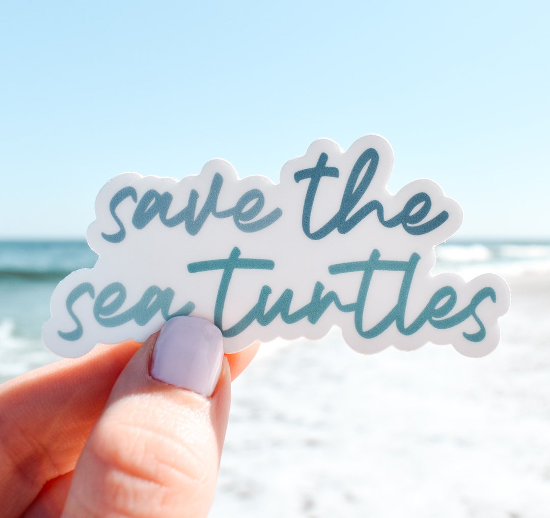 Save the Sea Turtles Vinyl Sticker || Ocean Stickers Surf Sticker ...