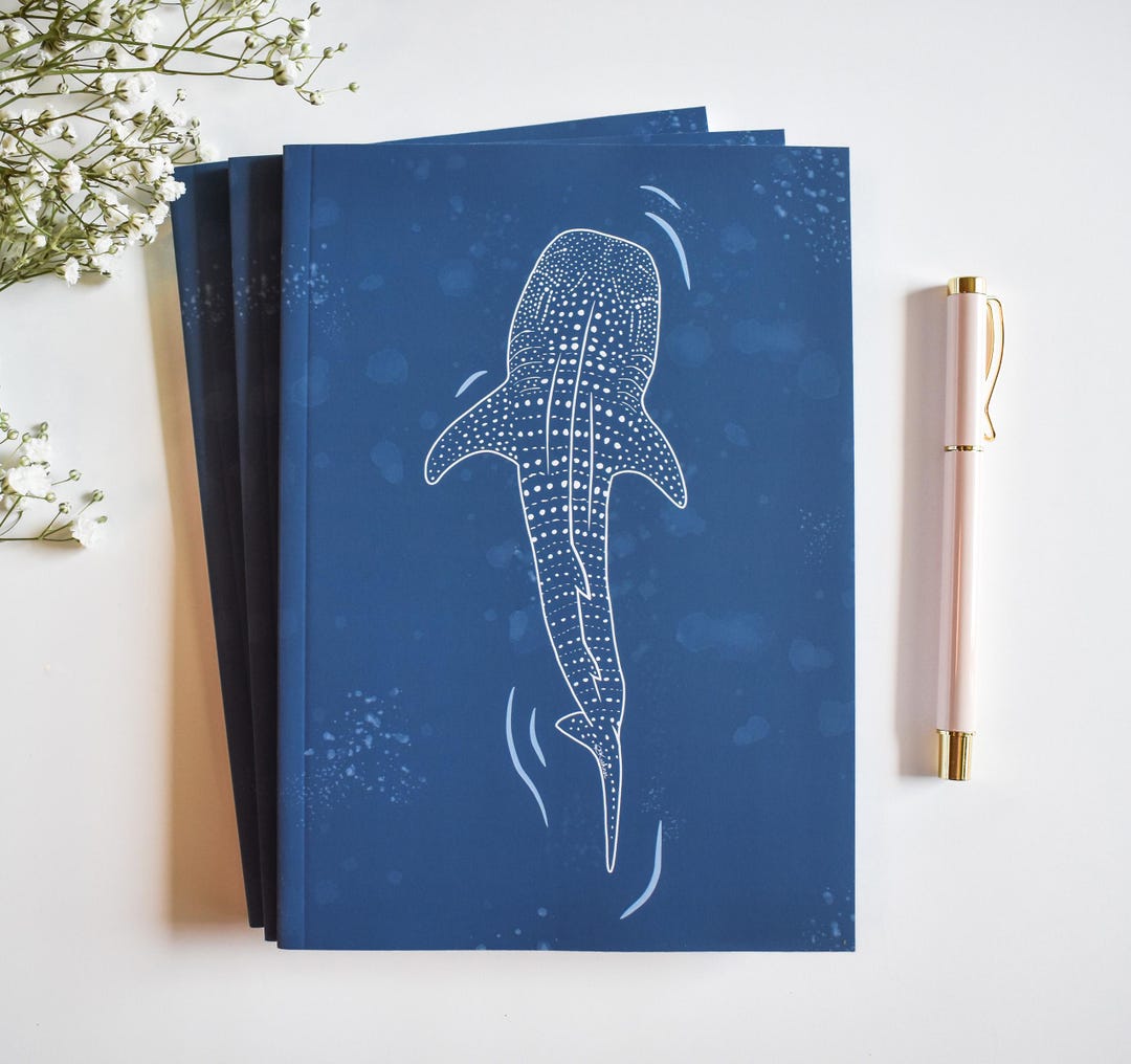 Whale Shark Journal || Soft Cover Notebook Journal for Men Women Travel ...