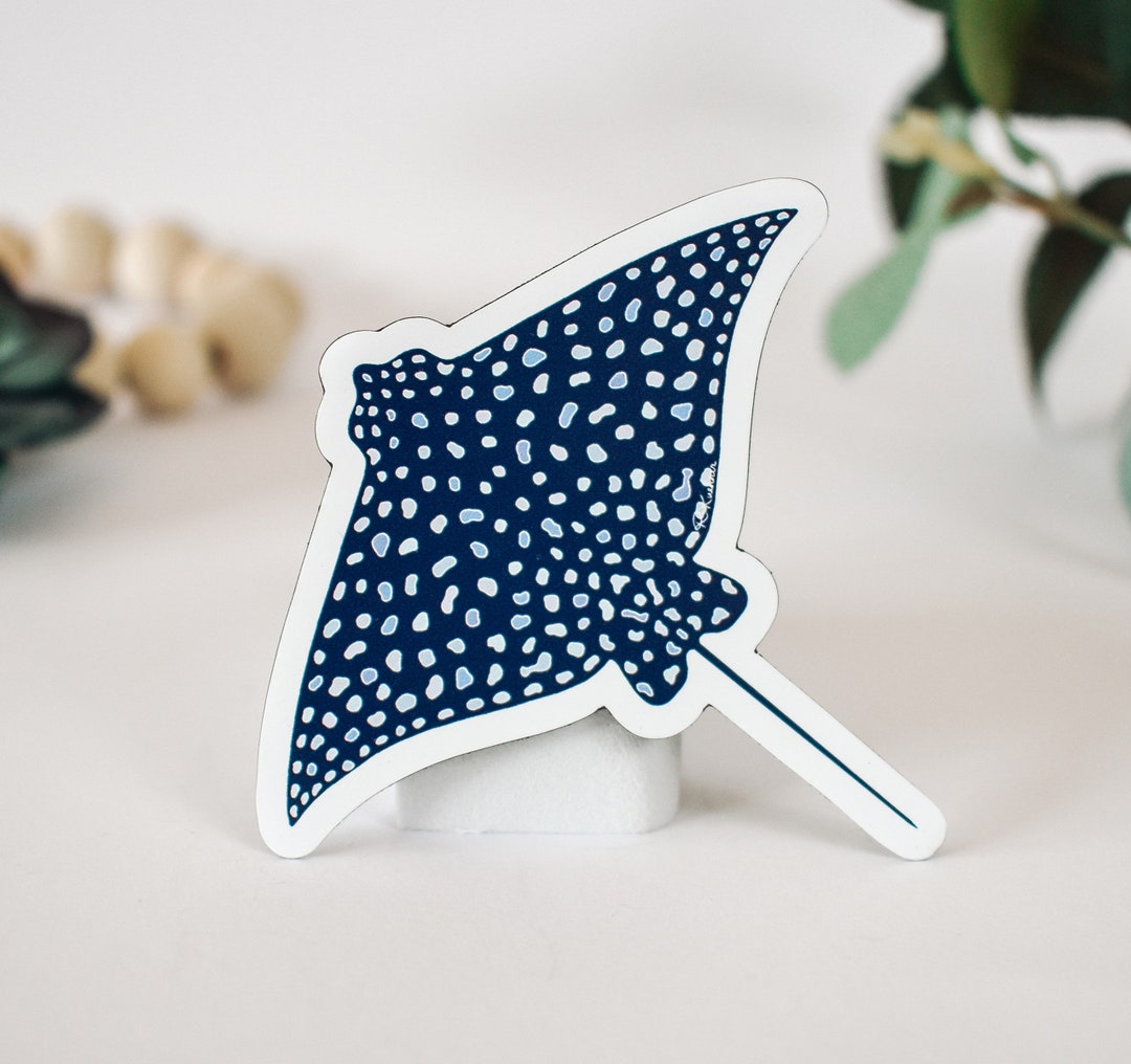 Spotted Eagle Ray Magnet || Ocean Theme Magnet Surf Decor Coastal ...