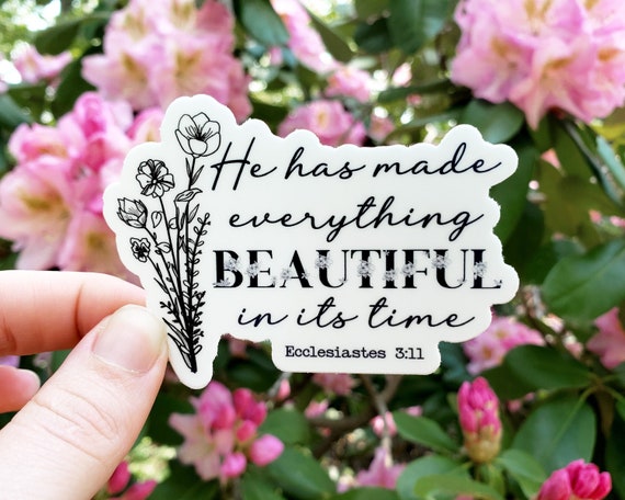He Has Made Everything Beautiful Ecclesiastes 3:11 Vinyl | Etsy