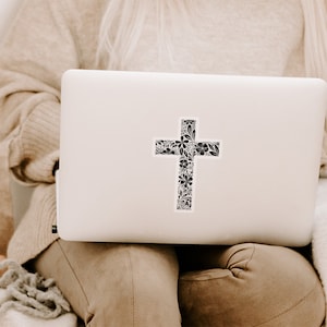 Cross Clear Vinyl Sticker || Christian Stickers Christian Car Decal ...