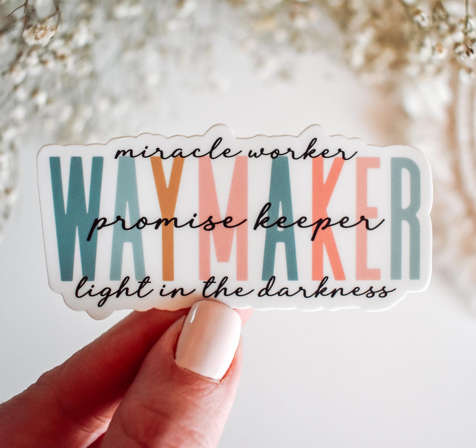 Waymaker Vinyl Sticker || Way Maker Christian Stickers Christian Car ...