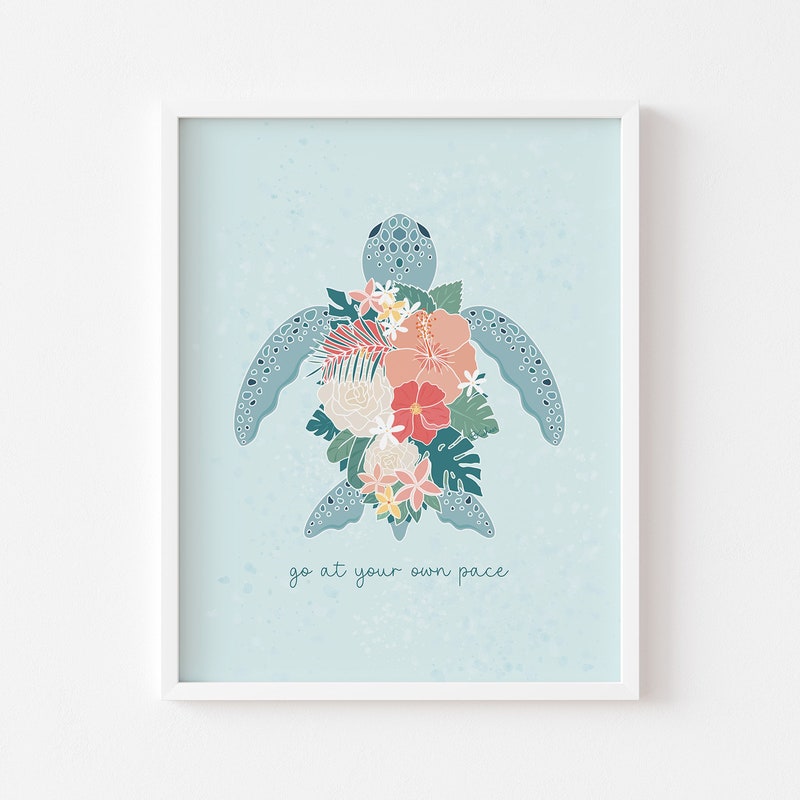 Sea Turtle Poster - Etsy
