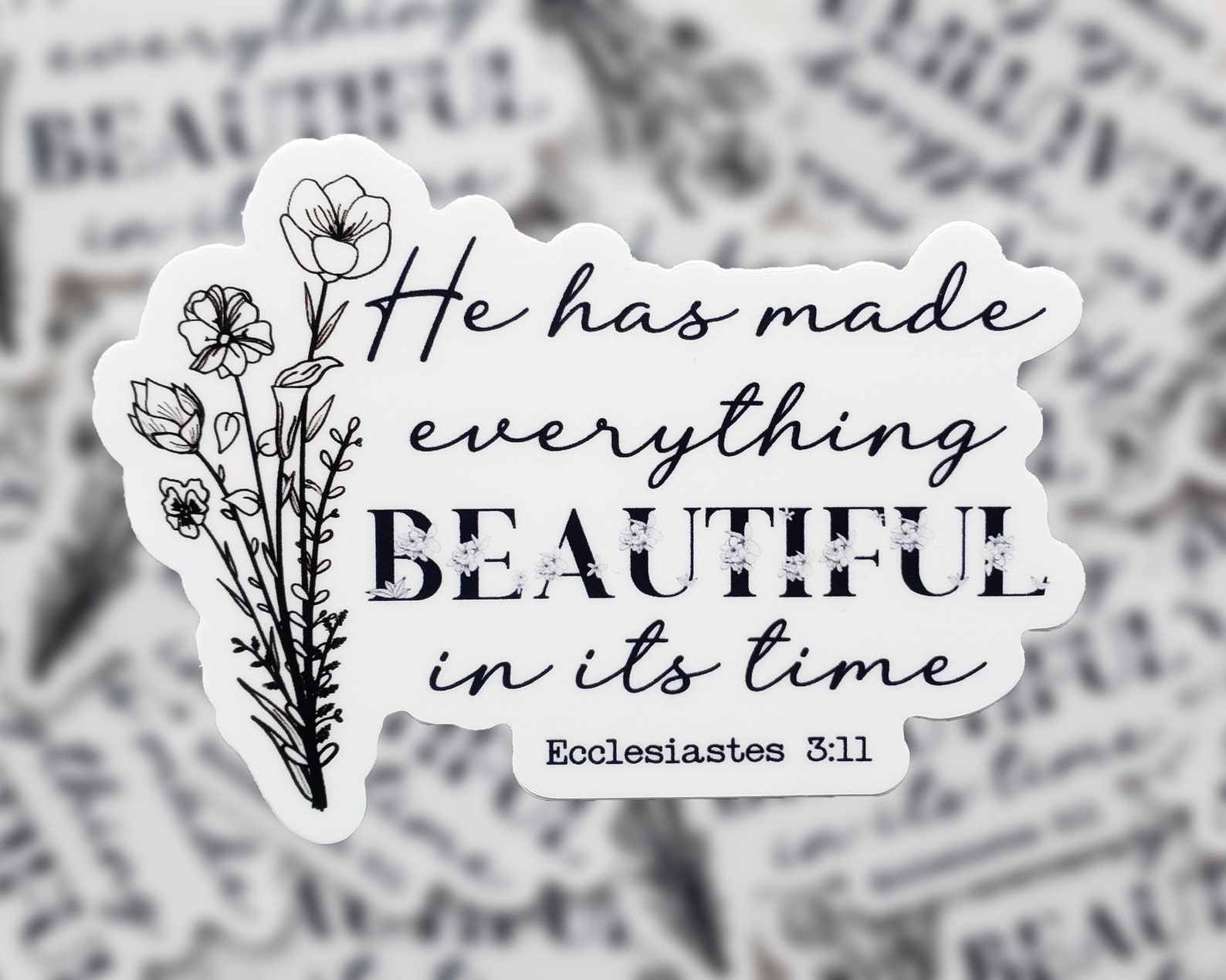 He Has Made Everything Beautiful Ecclesiastes 3:11 Vinyl | Etsy