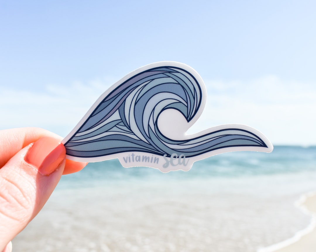 Vitamin Sea Vinyl Sticker Ocean Stickers Surf Sticker - Etsy